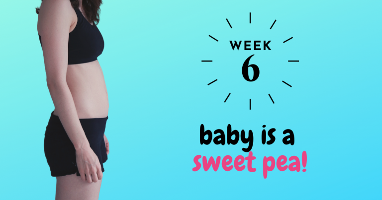 6 Weeks Pregnant Bumpdate: Baby Is A Sweet Pea